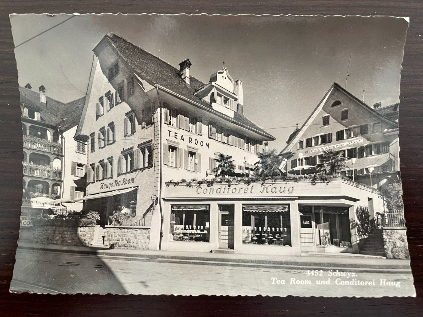 SCHWYZ Tea Room und Conditorei Haug, Colonialwaren "Post" (Gebraucht ...