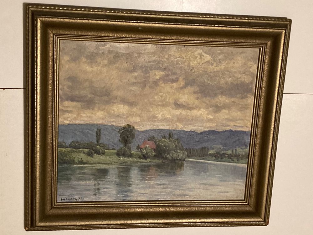 Jakob Herzog 1933 (1867-1959) Landschaftsgemälde signiert (Gebraucht) in Hirzel für CHF 180 ...