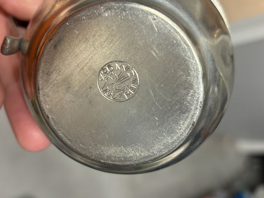 Pot à lait en étain style ancien shabby chic - Décoration (D'occasion ...