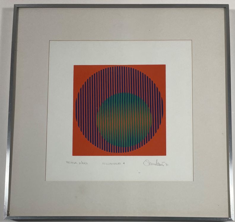 Moderne Serigraphie unleserlich Signiert | Kaufen auf Ricardo