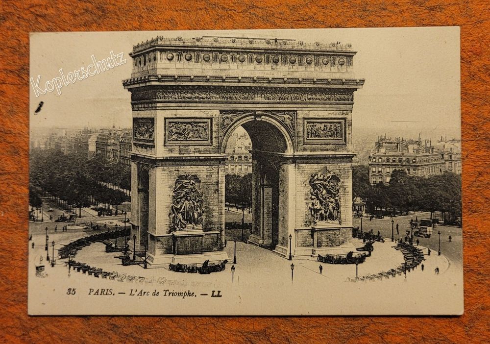 Paris, Arc Triomphe, Antikes Denkmal und Stadt, Automobil | Kaufen auf ...