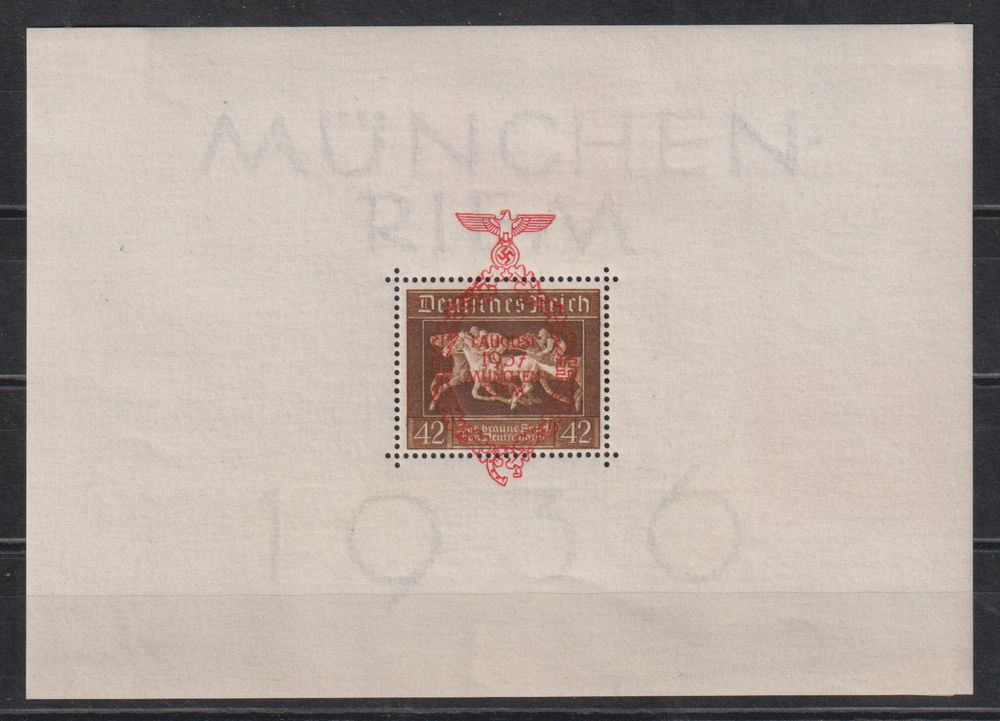 Deutsches Reich 1937: Block 10 * (Neu (gemäss Beschreibung)) in Eschlikon TG für CHF 10 – mit ...