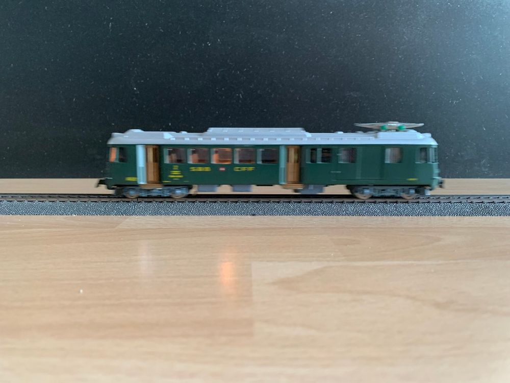 HAG Triebwagen SBB grün 2. Kl. RBe 4/4 1408 H0 In OVP (Gebraucht) in Fribourg für CHF 130 – mit ...