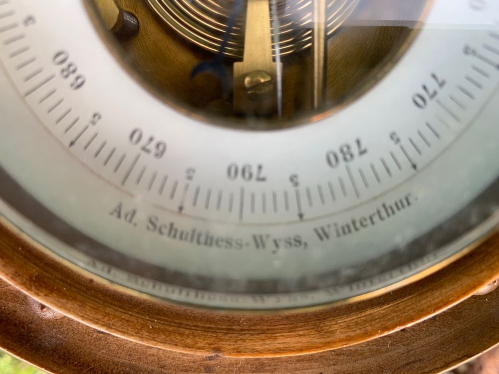 schöner Barometer Ad. Schulthess-Wyss Winterthur (Gebraucht) in ...