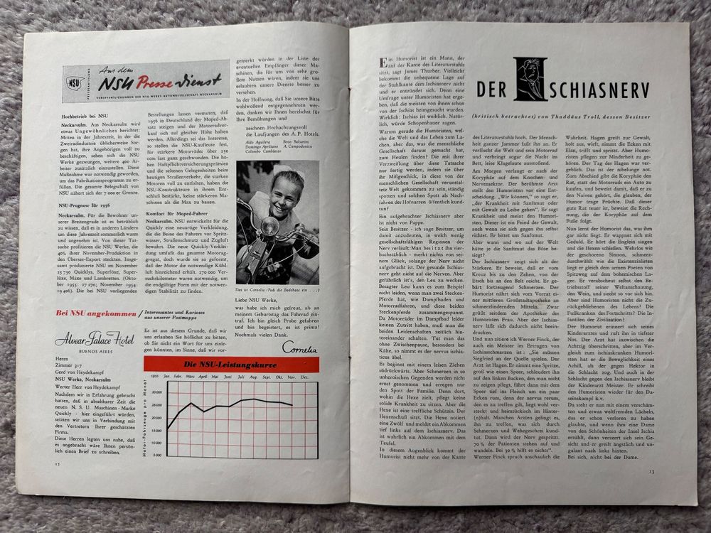 NSU im Bild 1955 (D'occasion) à Morrens VD pour CHF 12 – avec livraison ...