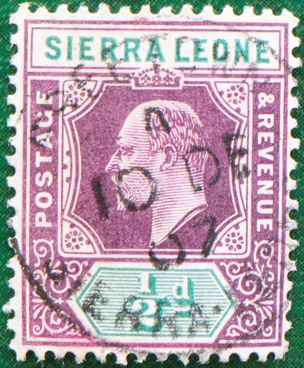 Sierra Leone 1d Briefmarke König Edward VII (Gebraucht) in Chiasso für ...