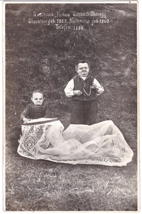 Seppetoni + Katharina, kleinwüchsige Geschwister, Oberegg AI (Neu ...