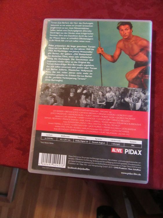 Tarzan Collection mit Lex Barker, alle 5 Filme auf 3 DVD's (Neu (gemäss ...