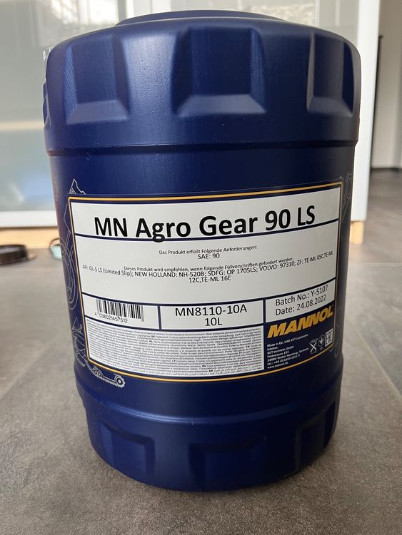 Mannol Getriebeöl 10L, Agro Gear 90 LS, SAE 90, GL-5 (Neu und originalverpackt) in Ramlinsburg ...