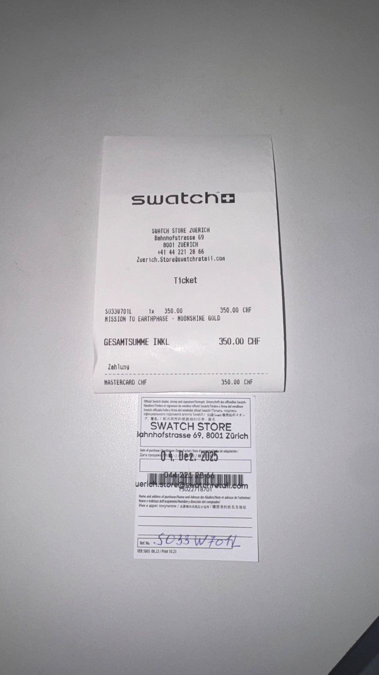 Swatch x Omega Mission to Earthphase Moonshine Gold (Gebraucht) in ...