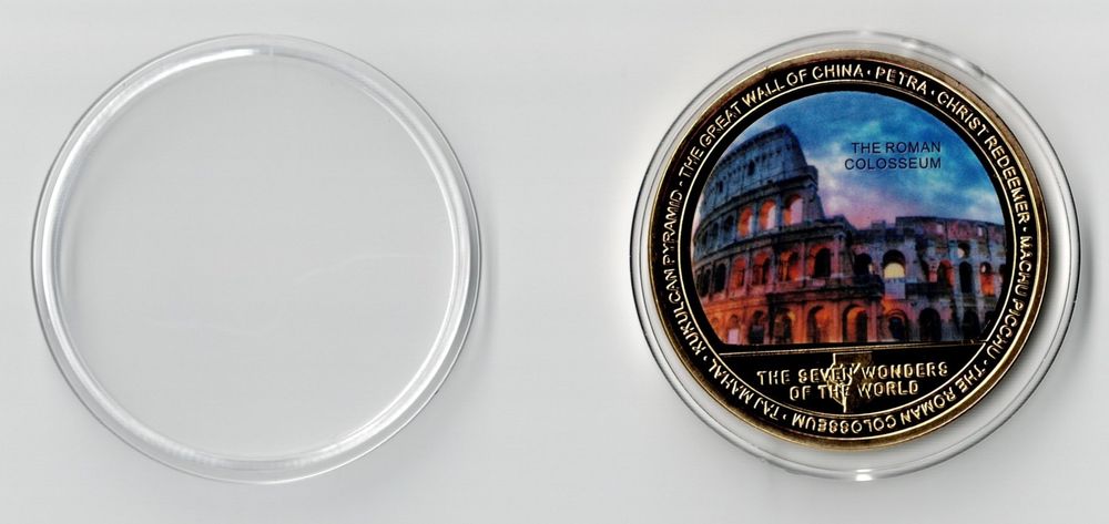 The Roman Colosseum_The Seven Wonders of The World_Gedenkmed (Neu ...