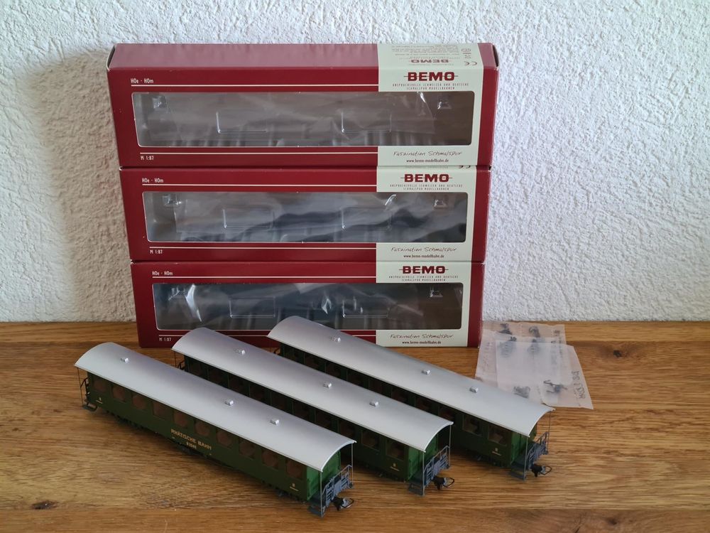 BEMO 3235 145+146+147 RhB Nostalgiewagen (Neu (gemäss Beschreibung)) in Olten für CHF 241 – mit ...