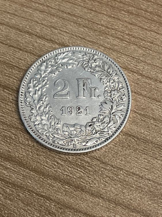 2 Franken Schweiz 1921 Silber | Kaufen auf Ricardo