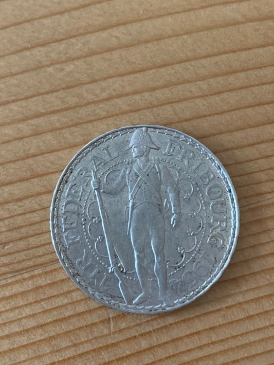 5 Franken Tir Federal Fribourg 1934 Silber gen. Bilder (Gebraucht) in Oberuzwil für CHF 25 – mit ...
