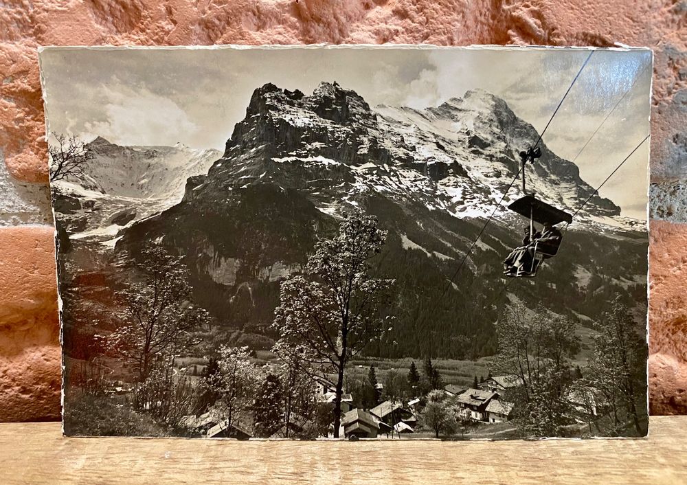 Alte Foto AK - FIRSTBAHN mit Talstation - Grindelwald (Gebraucht) in ...