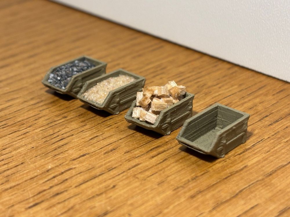 L1118: 4 Mulden, handbemalt (Spur N) (Neu (gemäss Beschreibung)) in ...