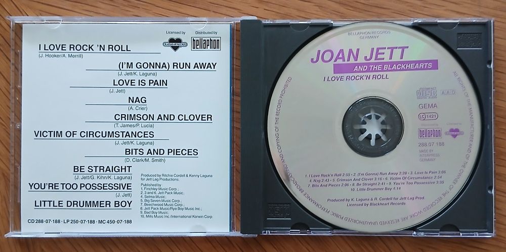 Joan Jett & The Blackhearts – I Love Rock 'N Roll (CD) TOP!! (Neu ...