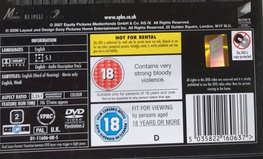 Sylvester Stallone RAMBO DVD UK Edition Action Drama (Gebraucht) in ...