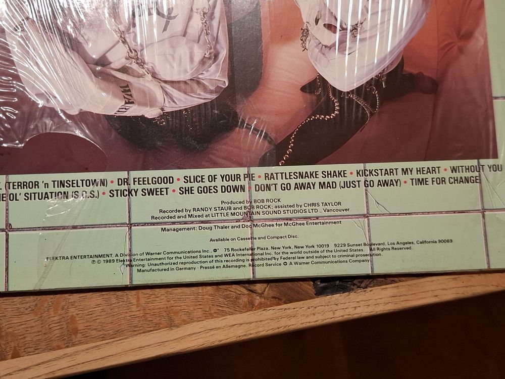 Mötley Crüe Dr. Feelgood LP 1989 Elektra 960 829-1 - EKT 59 (Gebraucht ...