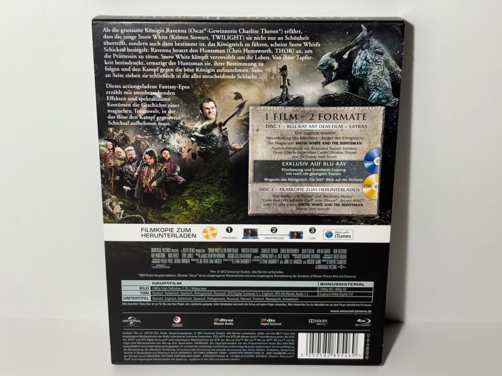 Snow White & the Huntsman Blu Ray Steelbook (Gebraucht) in Wilderswil ...