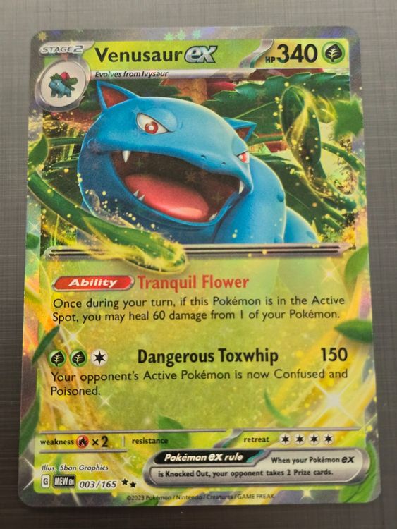 🇬🇧 Pokemon 151 》Venusaur ex (Neuf (Voir description)) à Niederbipp pour ...