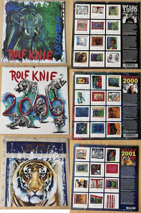 Original Rolf Knie Kalender 1999 - 2013 (Neu und originalverpackt) in Diepoldsau für CHF 290 ...