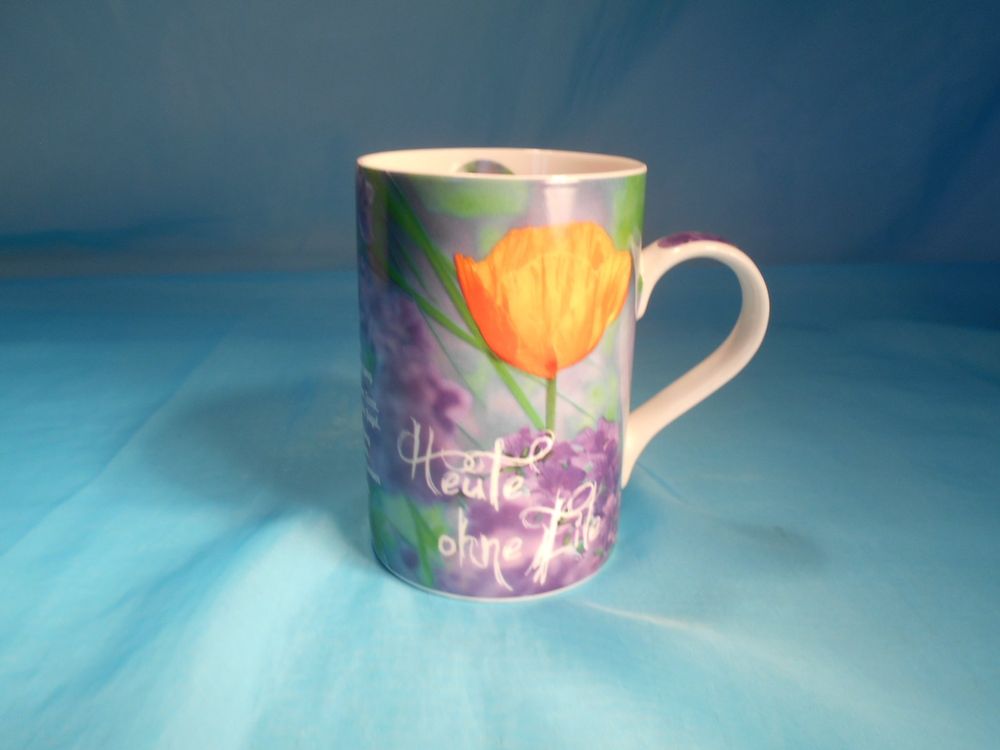 Tasse, Heute ohne Eile mit Gedicht von Petra Würth | Kaufen auf Ricardo