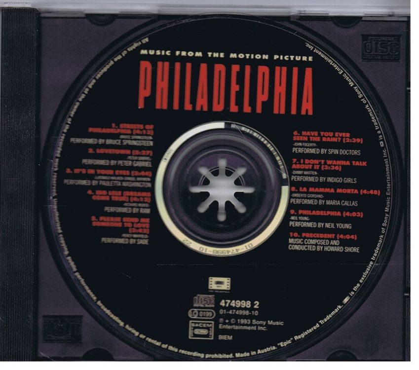 Philadelphia (Music From The Motion Picture) | Kaufen auf Ricardo