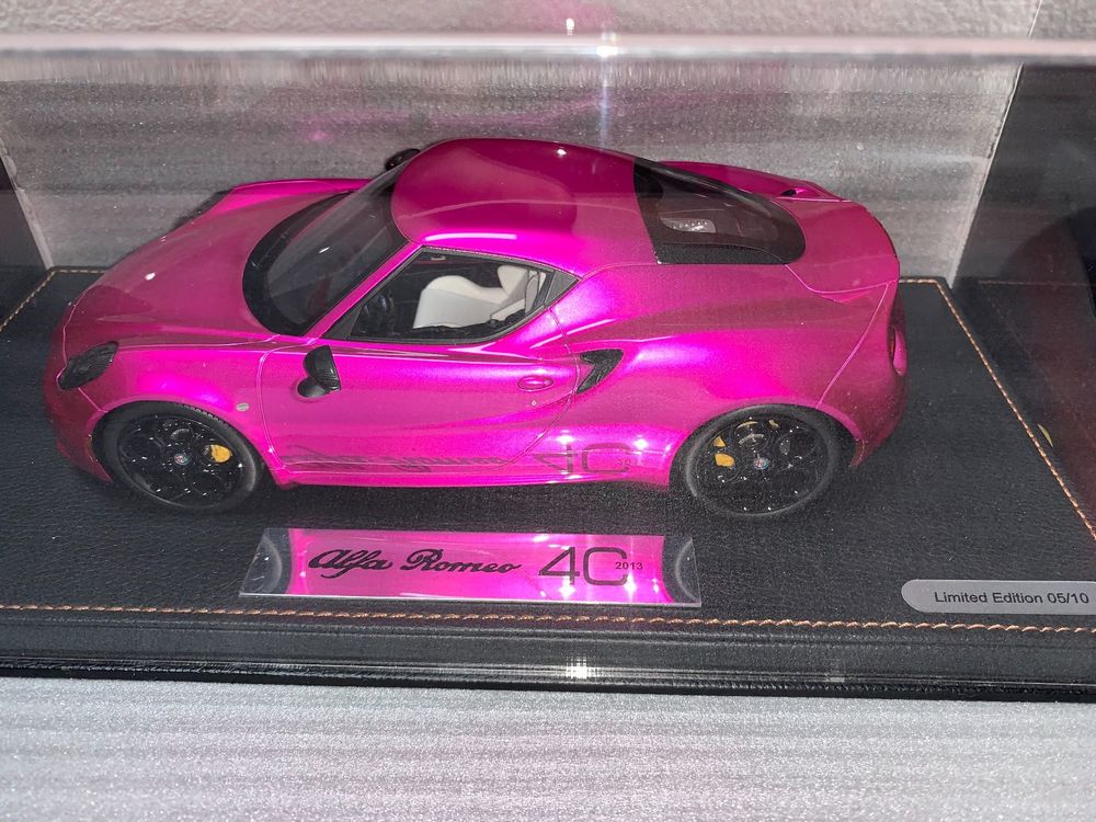 Alfa Romeo 4C 2013 Pink BBR Model 1:18 | Kaufen auf Ricardo