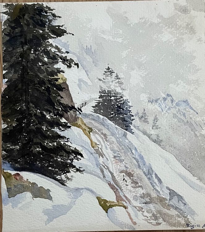 Rigi im Winter Aquarell Monogr (Gebraucht) in Root für CHF 30 – mit Lieferung auf Ricardo kaufen