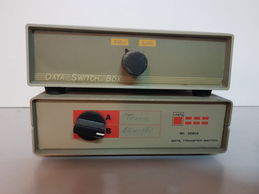 Retro Data Switch Box Umschalter (Parallel Port LPT), 2 Stk. (Gebraucht ...