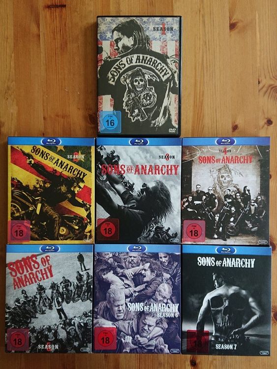 SONS OF ANARCHY Staffel 1 auf DVD 2 bis 7 auf Blu-Ray | Kaufen auf Ricardo