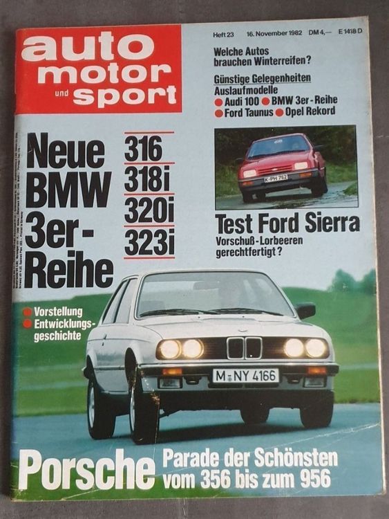 AMS 23/82 BMW 3er E30 Fiat Panda Ritmo Ford Sierra xa (Gebraucht) in ...