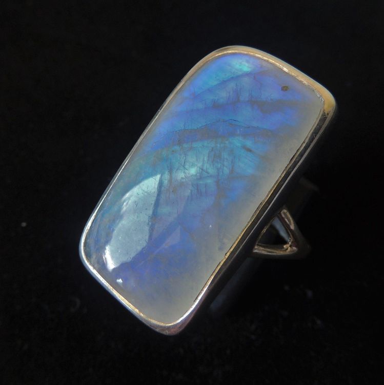 Mondstein Fingerring Silber 925 Gr. 61 (Gebraucht) in Waldenburg für CHF 50 – mit Lieferung auf ...