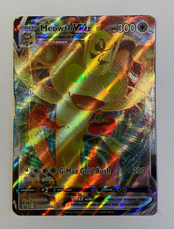 Pokemon Meowth Vmax HP 300 | Kaufen auf Ricardo