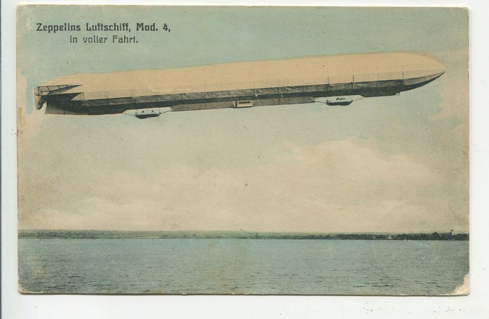 AK 1906 Zeppelins Luftschiff Mod.4 in voller Fahrt,ENGELBURG (Gebraucht ...