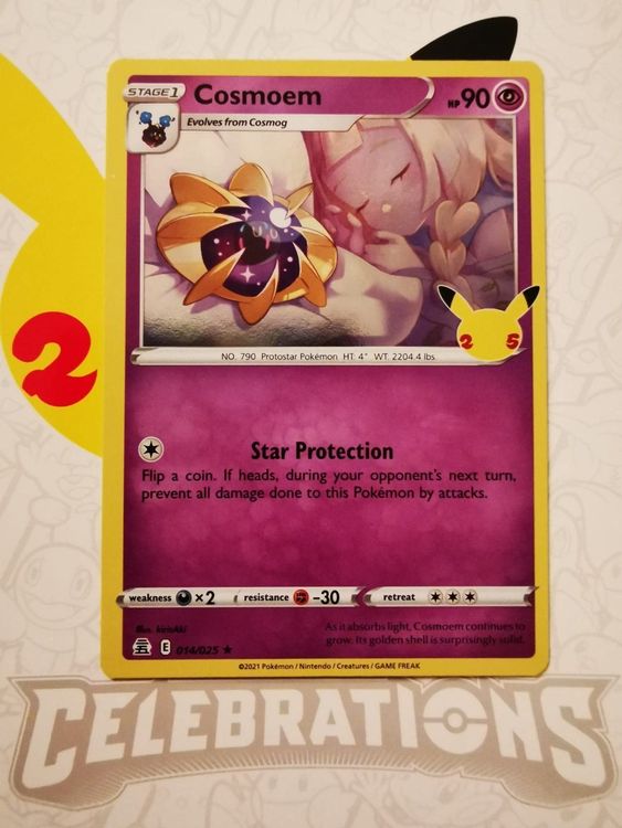 Pokemon Cosmoem 25th Anniversary Celebrations 14/25 Cosmog (Neu und ...