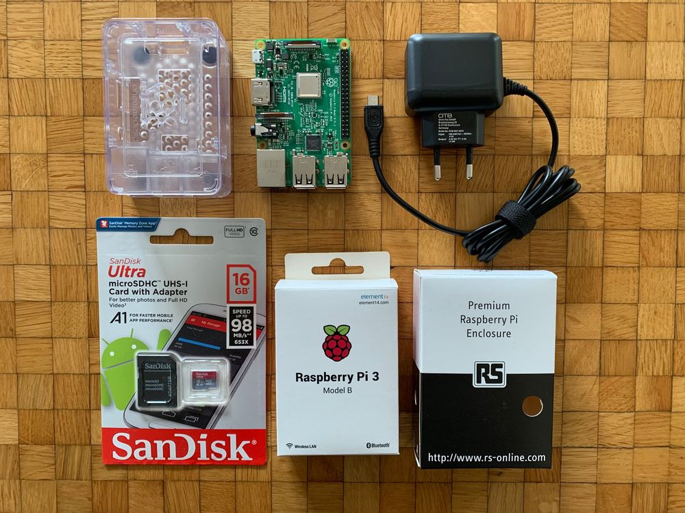 Raspberry Pi 3 Model B V1.2 mit SD-Karte, Netzteil, Gehäuse (Neu ...