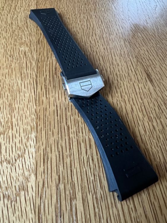 Bracelet montre TAG Heuer caoutchouc noir E4 et (E3) (D'occasion) à ...