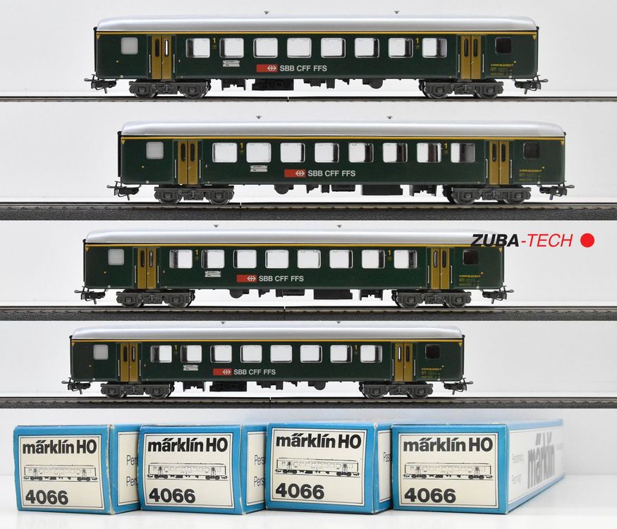 Märklin 4x 4066 EW II Personenwagen SBB H0 WS mit OVP | Kaufen auf Ricardo