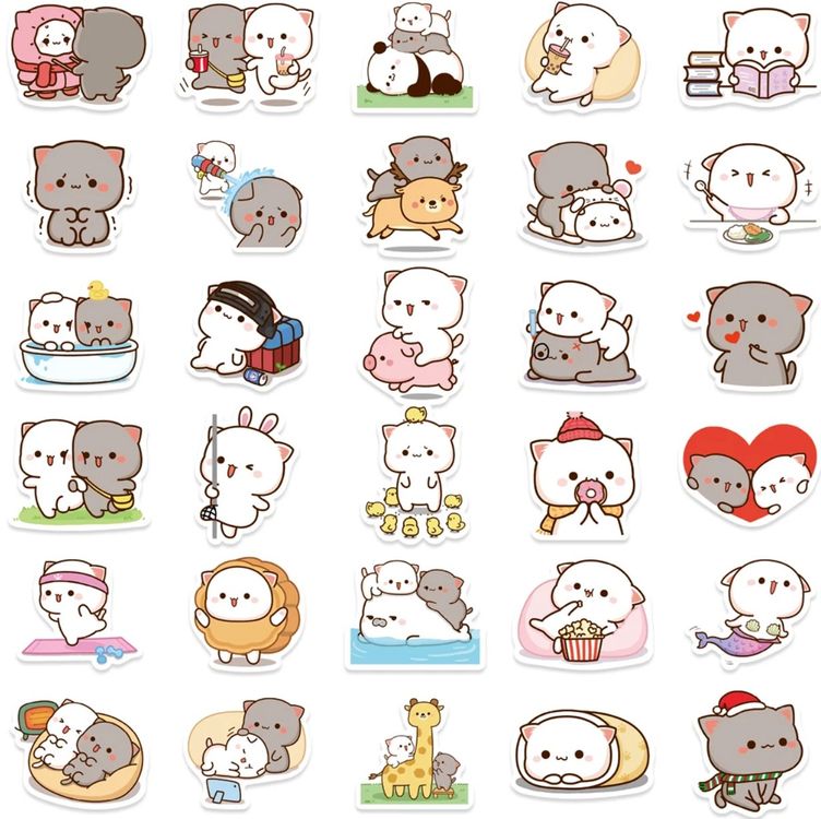 50 Stk. Sticker/Aufkleber - lustige Katzen | Kaufen auf Ricardo