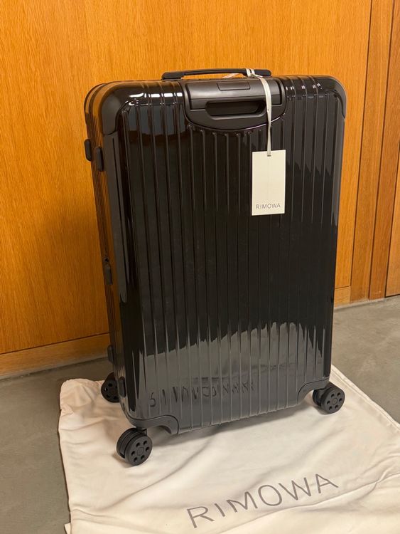 RIMOWA | Check-In L | ESSENTIAL BLACK GLOSS NEU | unbenutzt (Neu und ...