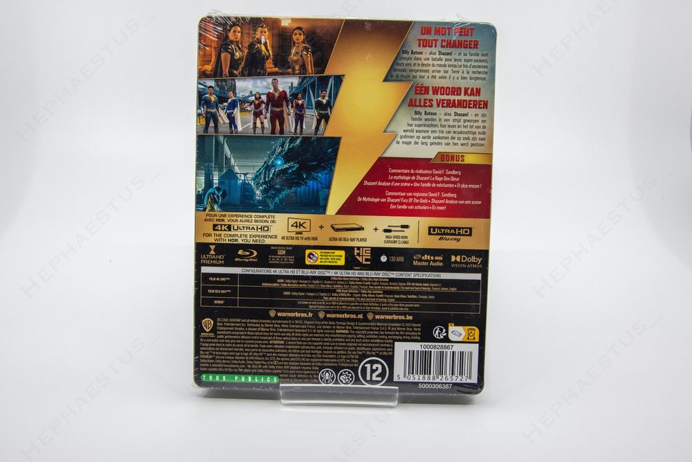 Shazam! 2: Fury of the Gods Blu-ray UHD Steelbook NEU&OVP (Neu und originalverpackt) in ...