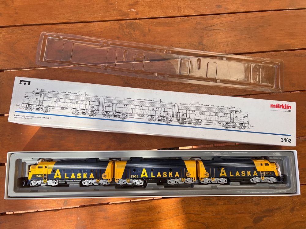 Diesellok "Alaska Railroad" USA EMD F7, H0 AC, Märklin 3462 (Neu und ...