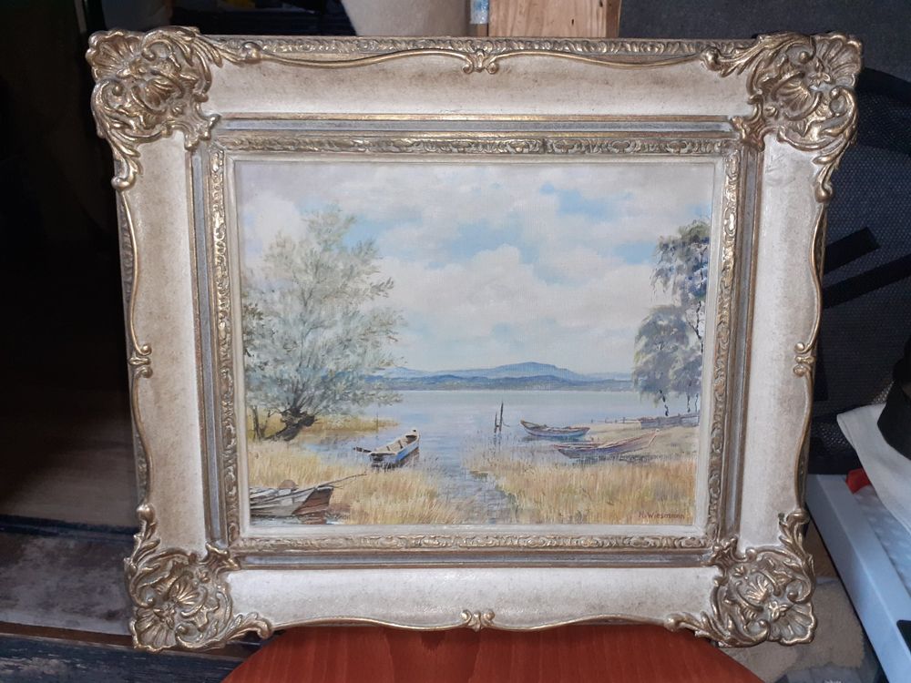 R. Wiesmann antik Bild Öel Malerei Gemäld Rahmen (Gebraucht) in Küssnacht am Rigi für CHF 33 ...