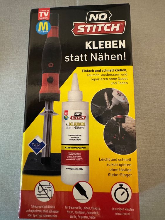 No Stitch Kleben statt Nähen (Original MediaShop) (Neu und ...
