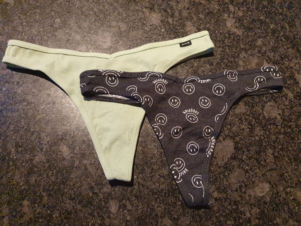 2er-Set Strings (Thong) von Victoria's Secret / Pink, L (Neu (gemäss ...