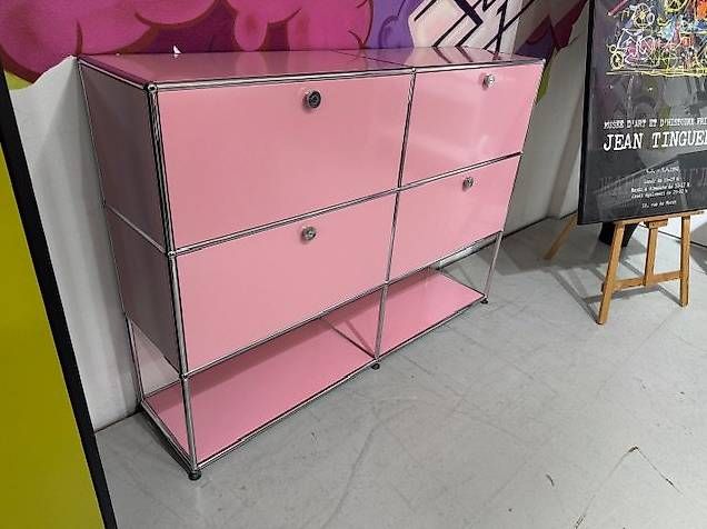 USM Haller Kommode, neue lackierte Bleche - True Pink (Gebraucht) in ...