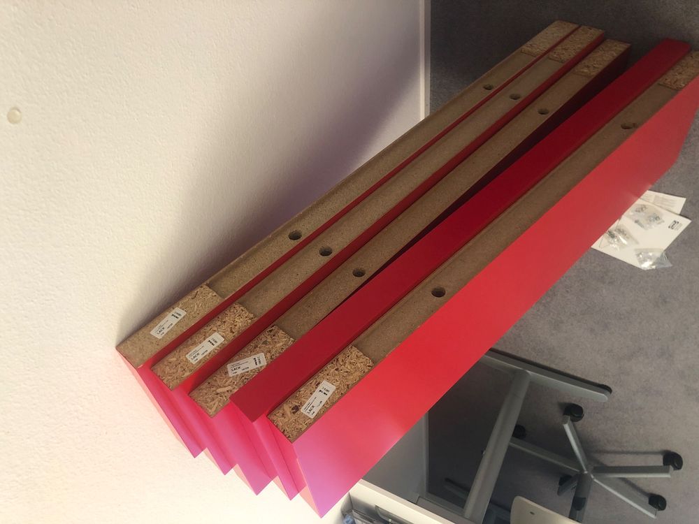 Tablare IKEA rot, 5 Stück (Neu (gemäss Beschreibung)) in St. Gallen für ...
