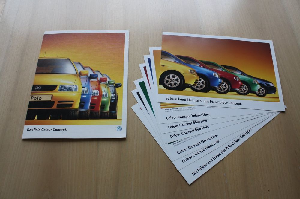 VW Polo Colour Concept Prospekt Rarität 4/1999 (Gebraucht) in Wikon für ...